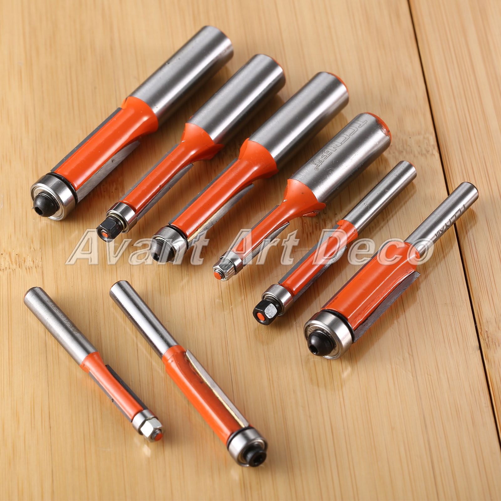 1/4" 1/2" Shank Woodworking Router Bit Wood Edge Flush Trim Bit ...