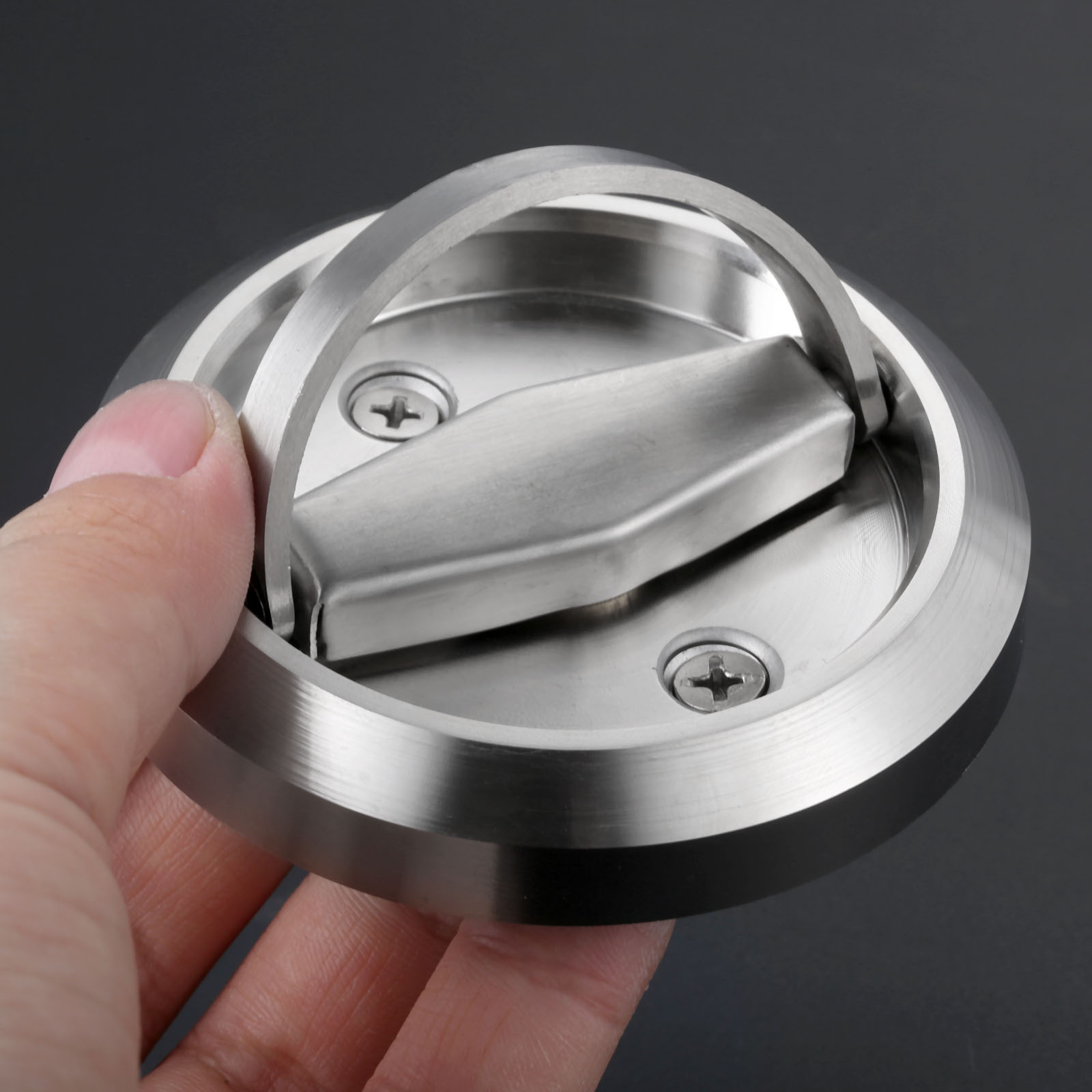 Stainless Steel Invisible Recessed Invisible Cup Ring Handle Hidden ...