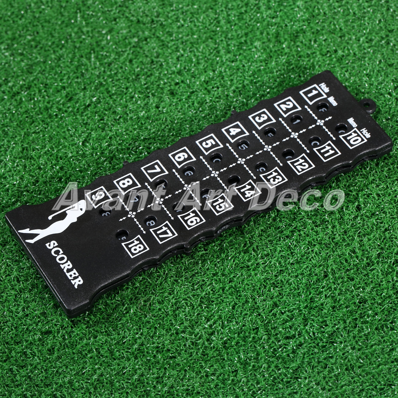 NEW PLASTIC SCORECARD 18 Hole Golf Score Card Counter & Carabiner Ring ...