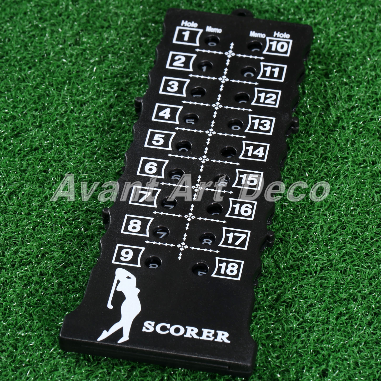 NEW PLASTIC SCORECARD 18 Hole Golf Score Card Counter & Carabiner Ring ...